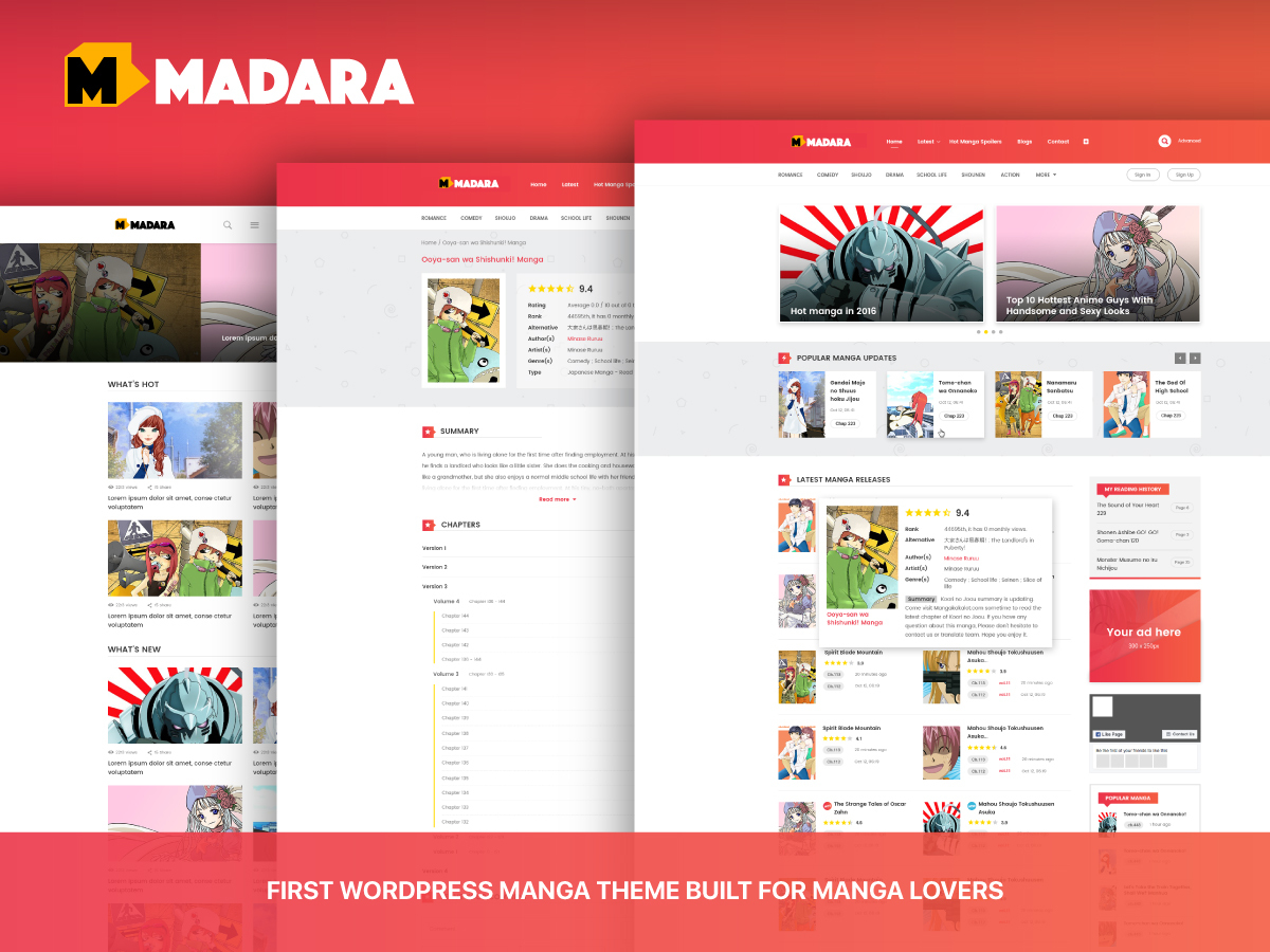 Madara (v1.7.4.1) WordPress Theme for Manga Free Download – JOJO THEMES