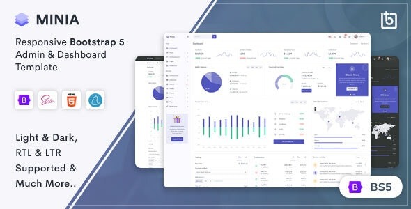 Minia (v2.2.0) Bootstrap 5 Admin & Dashboard Template Free Download ...